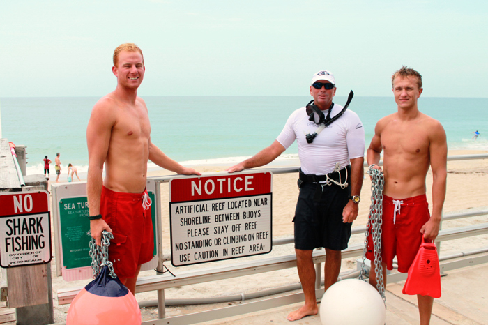 lifeguards install new reef buoys – Indian River Guardian