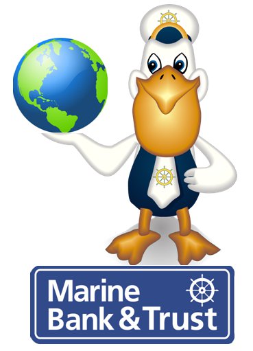 Marine Bank’s mascot, Marine Pete, planning to see the world this ...